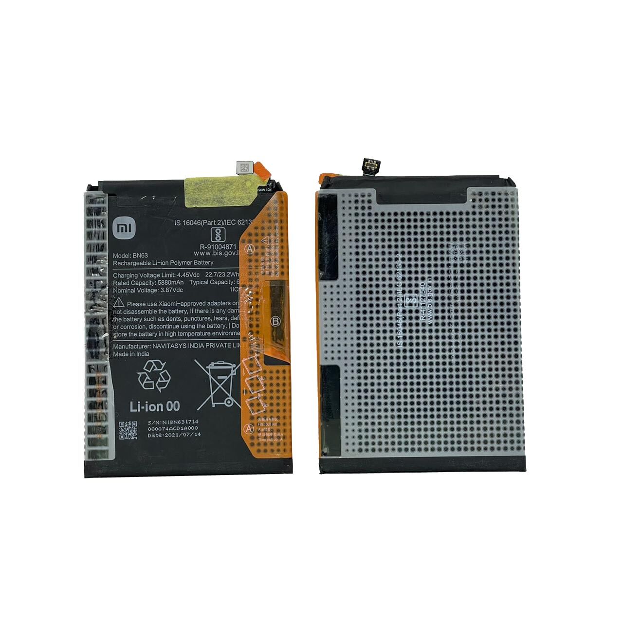 Buy Original Battery For Xiaomi Redmi 10 / 10 Prime (BN63) 6000mAh from ...