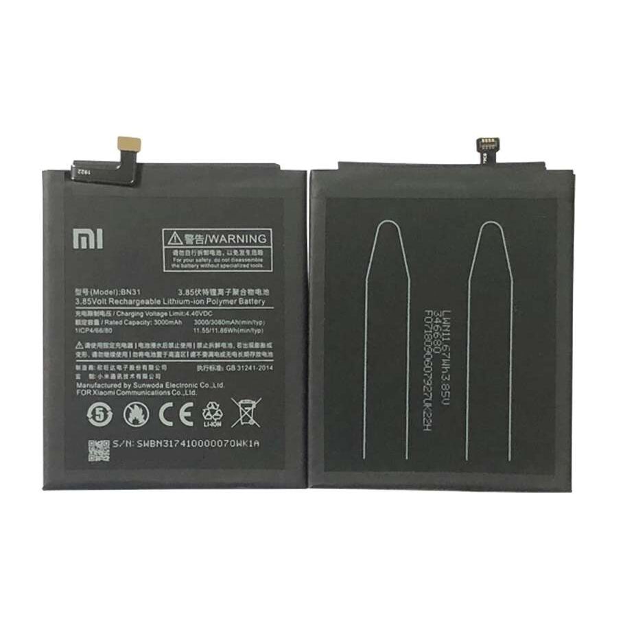 Buy Original Battery For Xiaomi Redmi Mi A1 (BN31) 3080mAh from ...